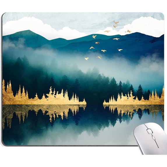 Abstract Mountain Landscape Mouse Pad, Square Waterproof Non-Slip ...