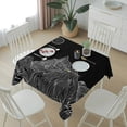 Abstract Mountain Moon Scenery Table Cloth 60x60in, Waterproof Square ...