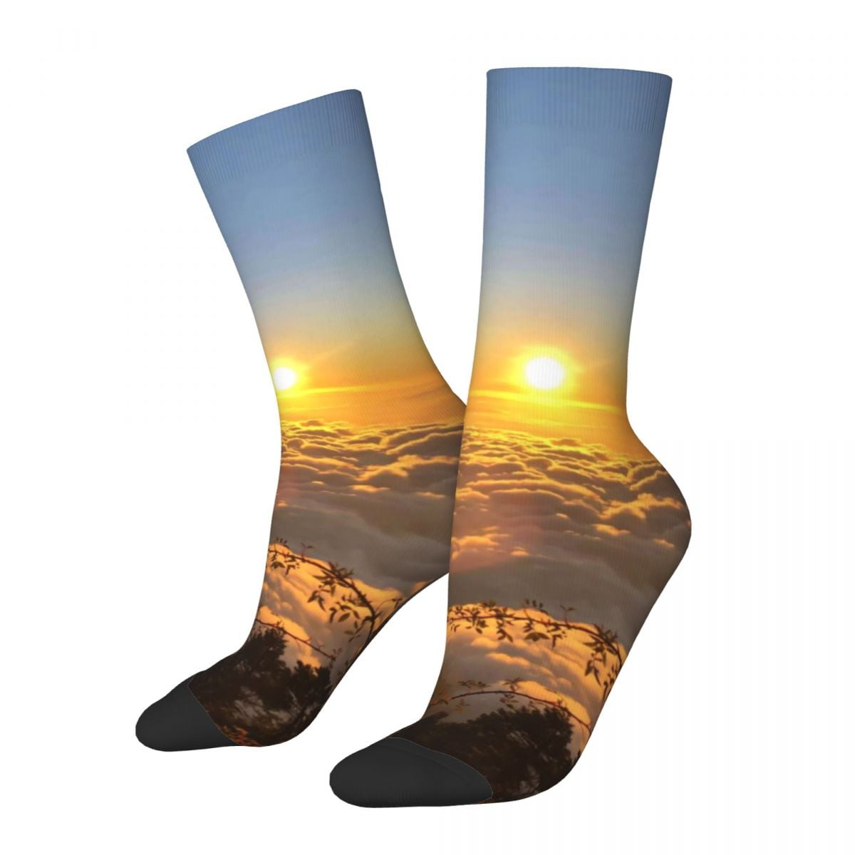 Abstract Mountain Socks Galaxy Print Funny Stockings Spring Anti ...