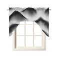 Abstract Mountain Swag Curtains for Kitchen Modern Simple Geometric ...