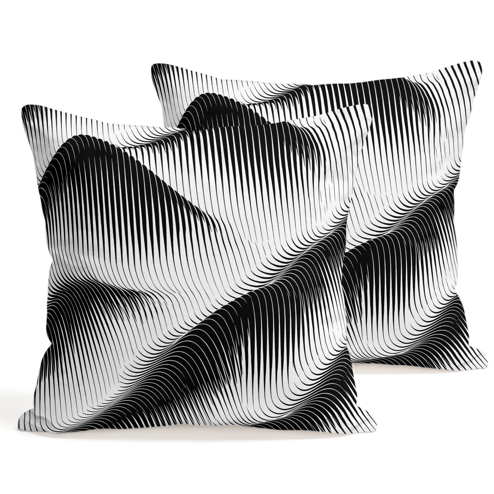 Abstract Mountain Throw Pillow Covers 20 x 20 Inch Pillow Covers Set of ...
