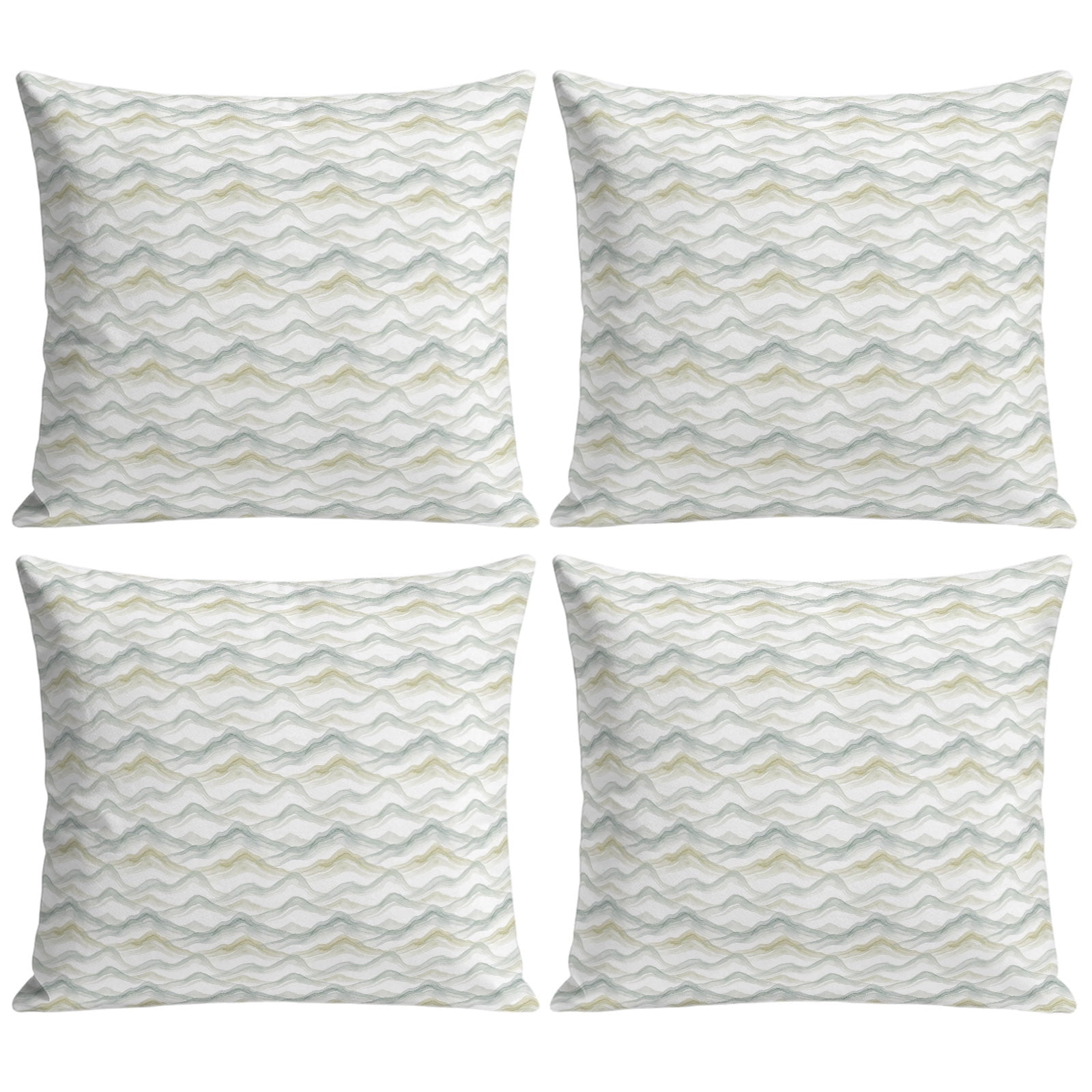 Abstract Mountains Throw Pillow Covers 16 x 16 Inch Pillow Covers Set ...