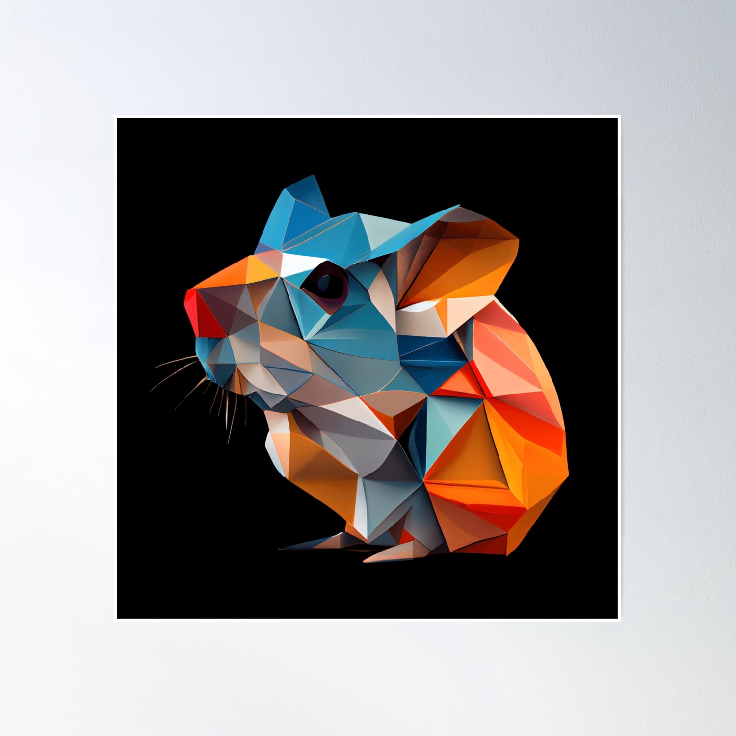 Abstract Mouse Art: A Colorful Twist On Wildlife Imagery Poster Wall ...