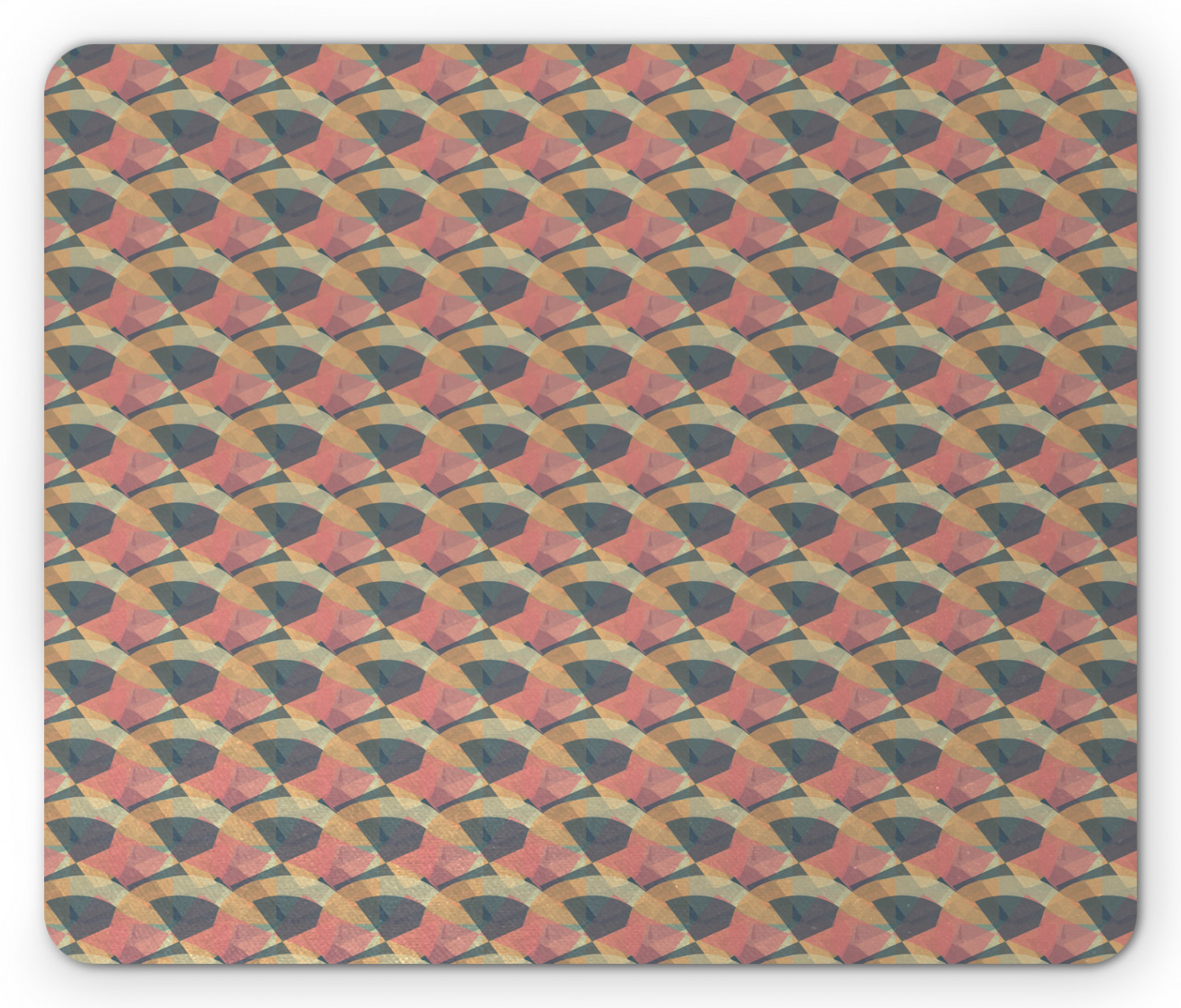 Abstract Mouse Pad, Modern Minimal with Geometric Shapes in Pastel ...
