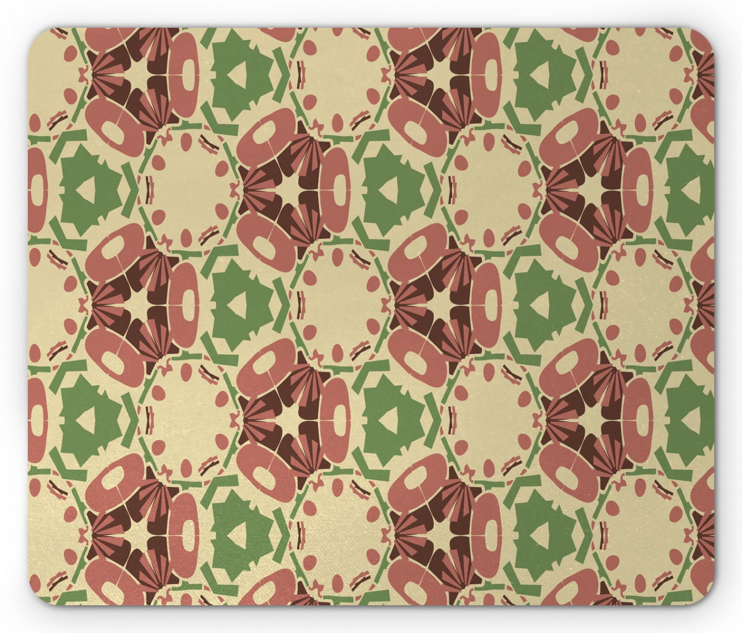 Abstract Mouse Pad, Repeating Geometric Shapes Hexagon Spiral Motifs ...