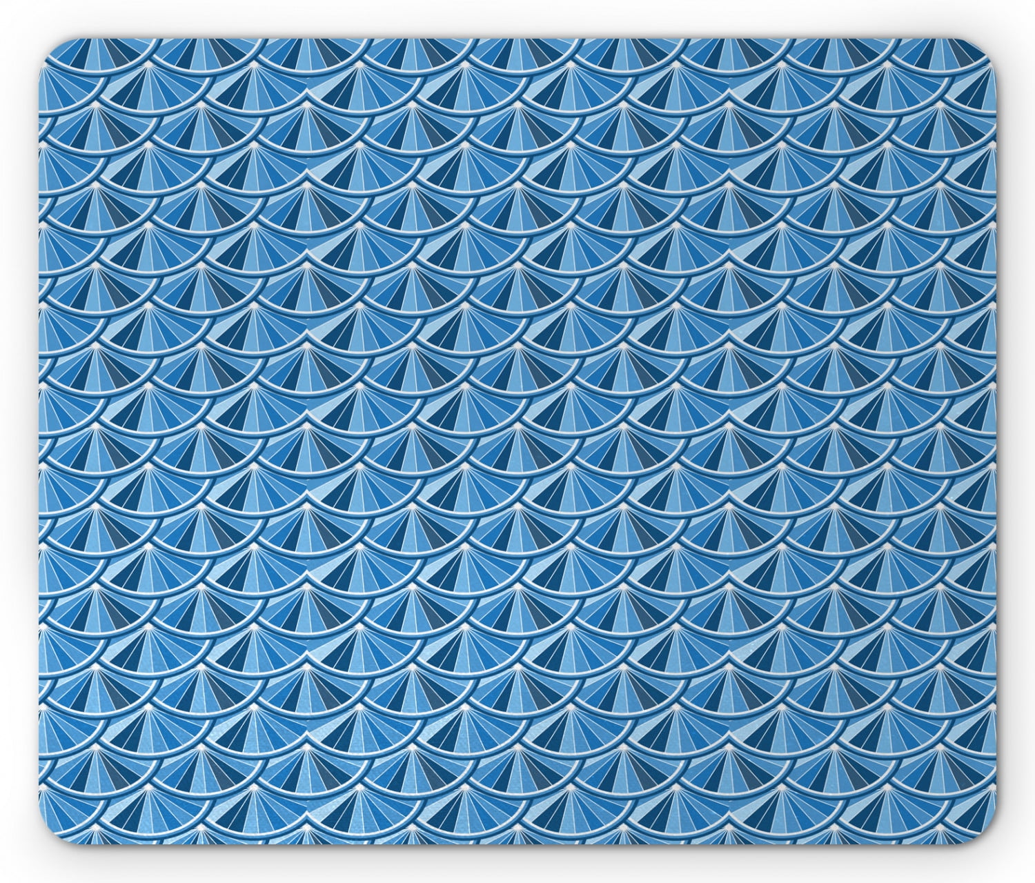 Abstract Mouse Pad, Repetitive Modern Circles Aquatic Tones Classic ...