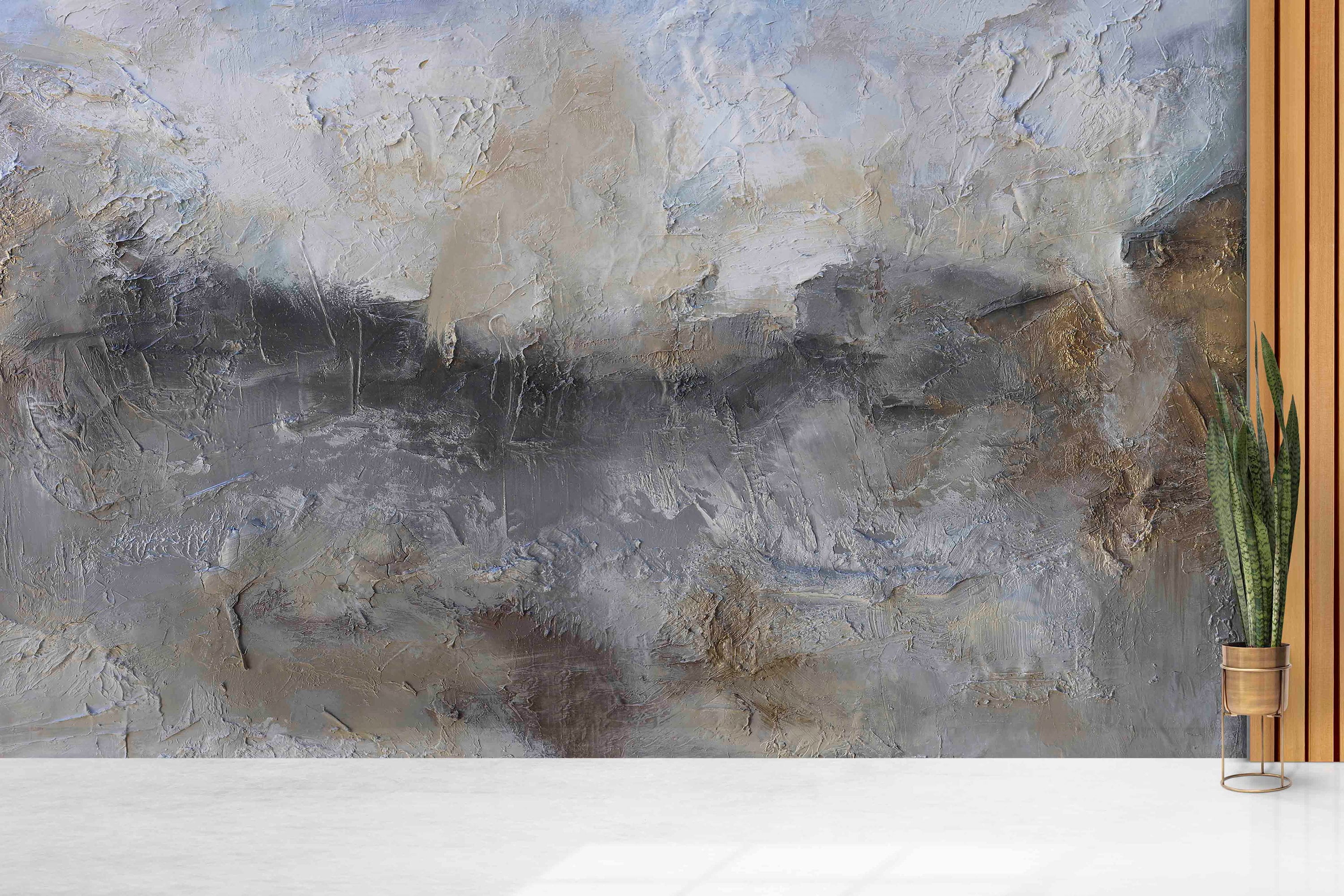 Abstract Mural, Wallpaper Wall Art, Bright Wallpaper, Paper Wall Art ...