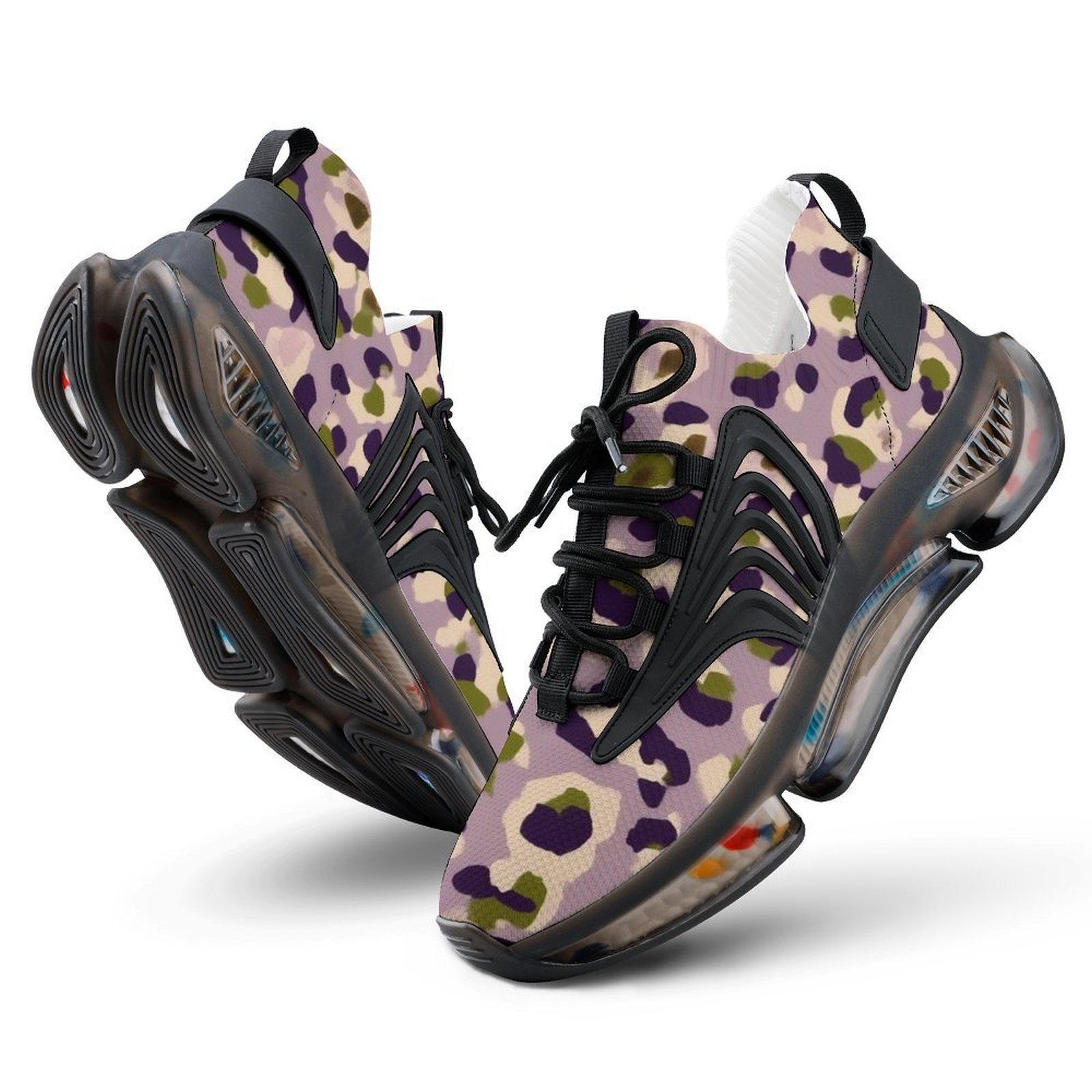 Abstract Muted Leopard Print Pattern Walking Shoes for Men Woman ...