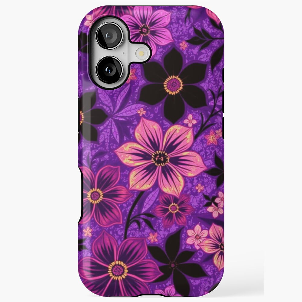 Abstract Mystic Floral Whirl Art Compatible Phone Case for iPhone 11-17 ...