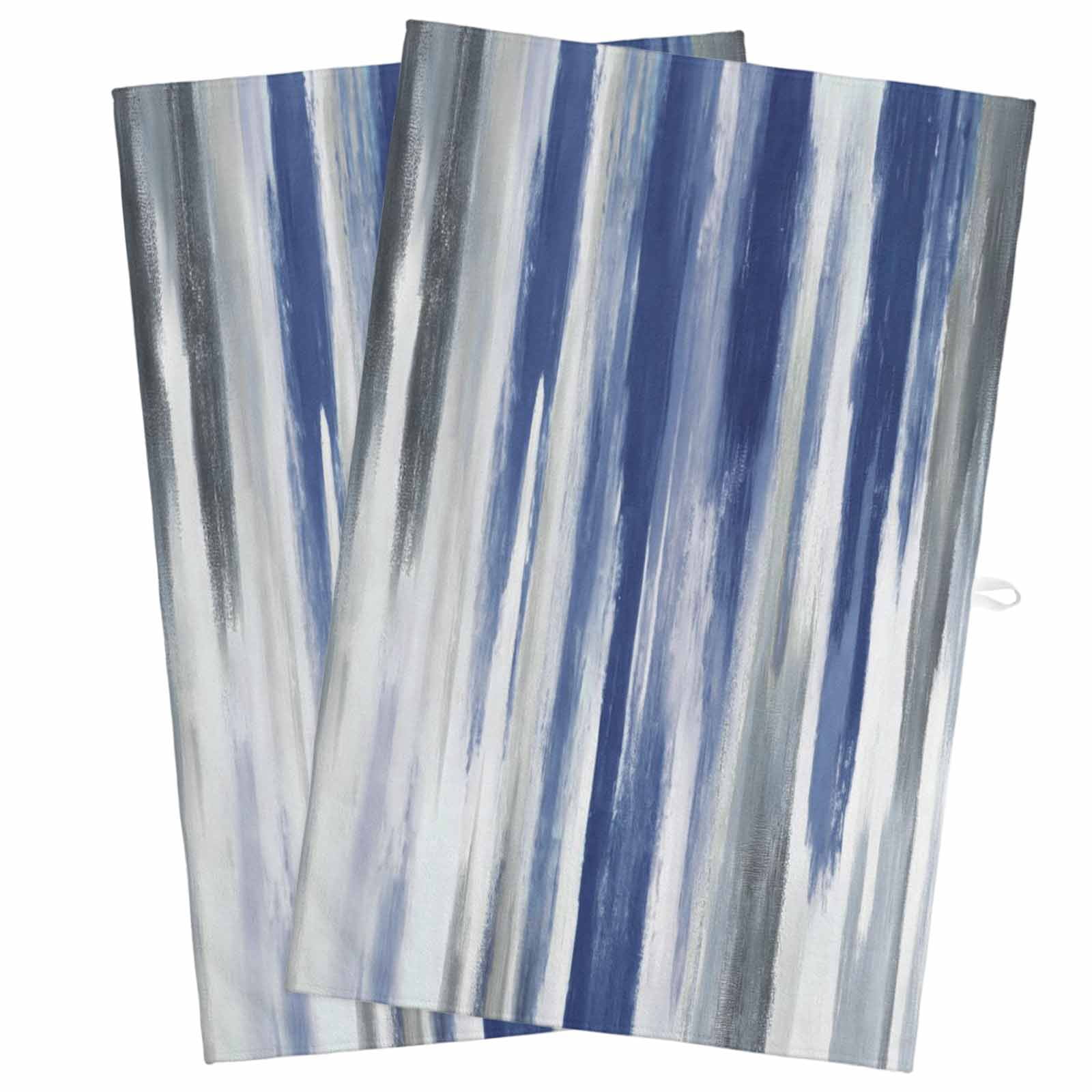 Abstract Navy Blue Kitchen Towels, Absorbent Microfiber Kitchen Dish ...