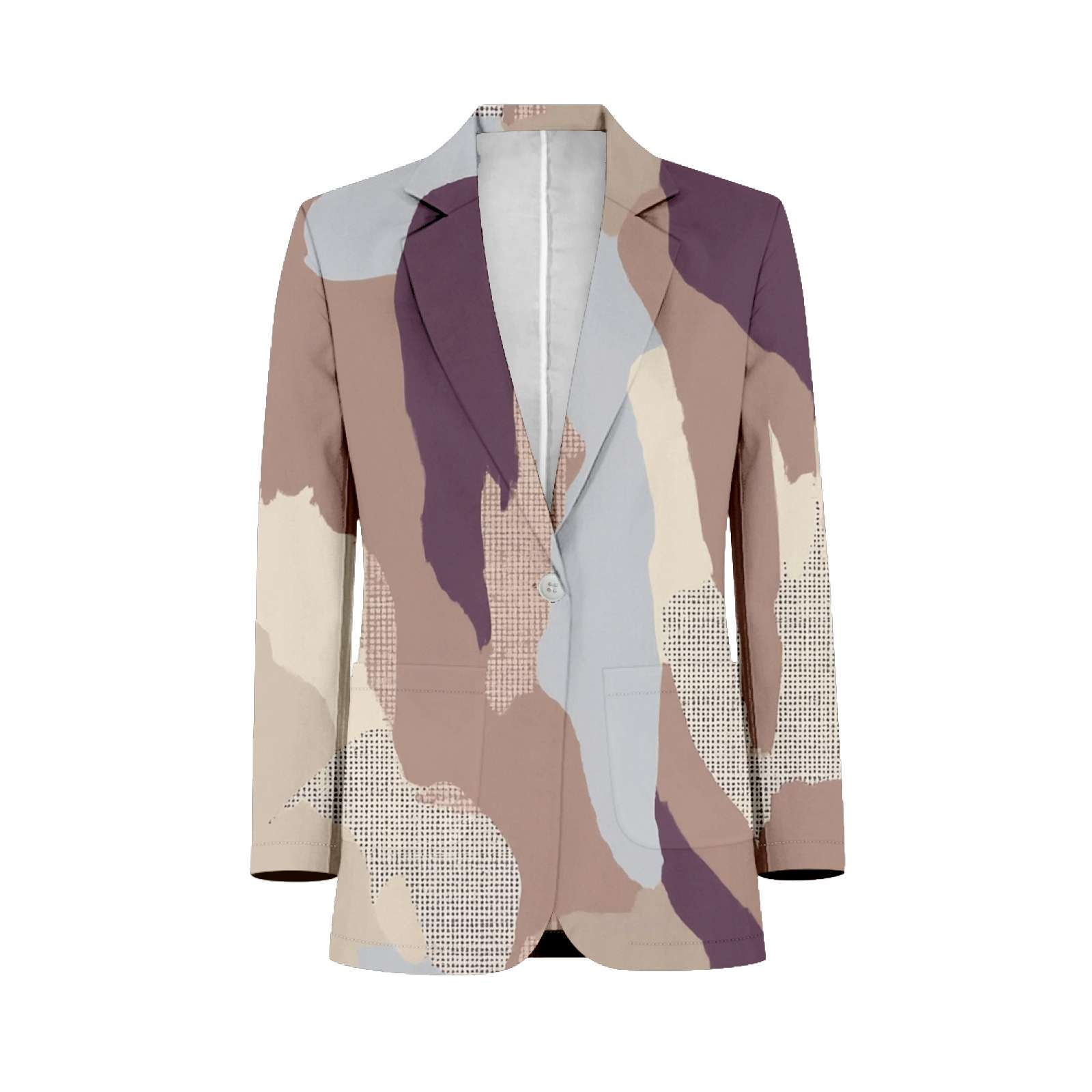 Abstract Neutral Camouflage Pattern Mens Suits Shawl Collar Slim Fit ...