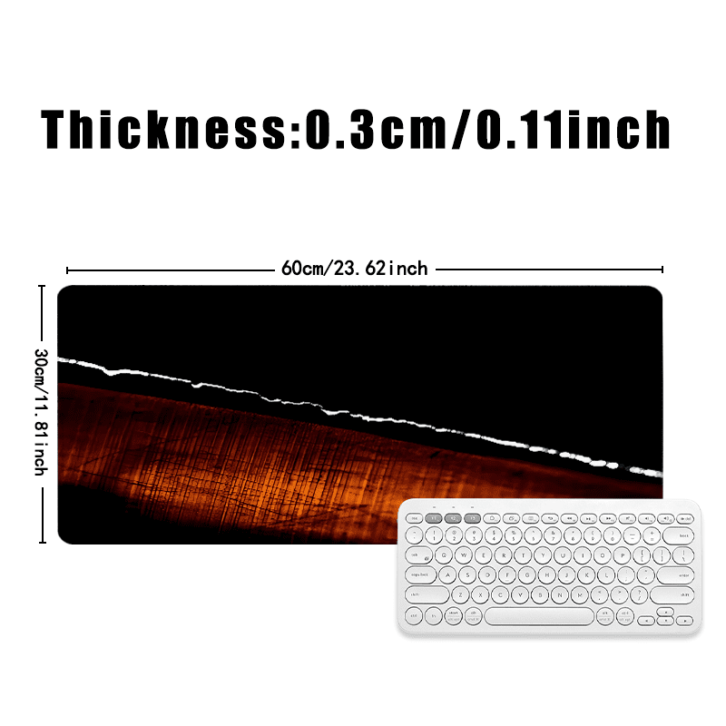 Abstract Night Light Trail Rubber Mouse Pad 31.5 x 11.82 inches ...