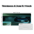 Abstract Night Sky Mouse Pad 31.5 x 11.82 Inches Rubber Desk Mat for ...