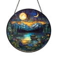Abstract Night Sky Window Hanging – Decorative Glass Style Suncatcher ...