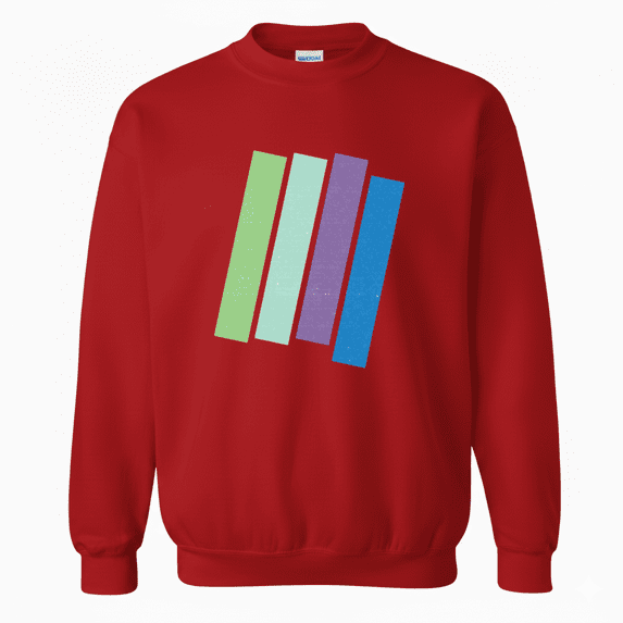 Abstract Northern Lights Stripes Sweatshirt Aurora Borealis Creative ...