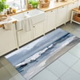 Abstract Ocean Beach Sea Wave Rectangle Rug 2'x6' Retro Oil Painting ...