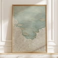 Abstract Ocean Fish Art Print Soft Blue Minimalist School of Fish ...
