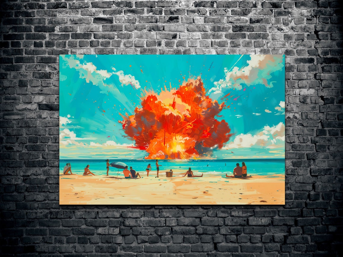 Abstract Ocean Nuclear Bomb, Fantasy Art, Fallout Artwork, Poster Art ...