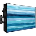 Abstract Ocean Outdoor TV Cover 70 to 75 inch Watercolor Ombre Wave ...