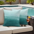 Abstract Ocean Outdoor Waterproof Throw Pillow Covers Set of 2, 26"x26 ...