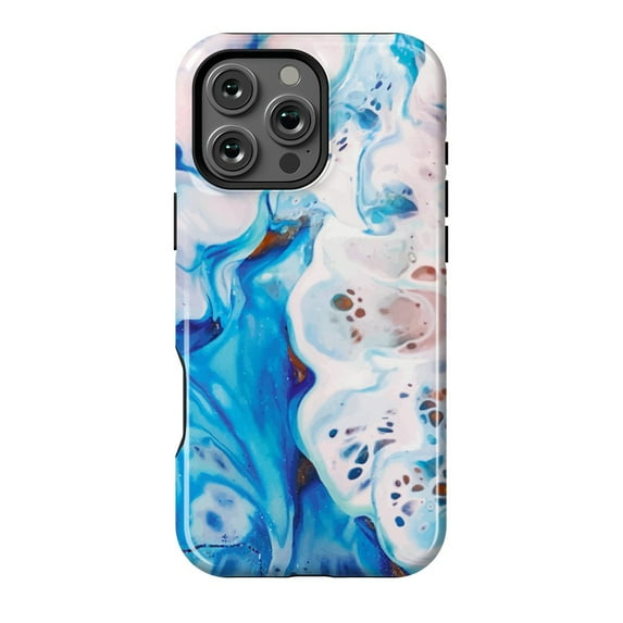 Abstract Ocean Sea Waves Painting Watercolor Art iPhone Case 17 16 15 ...