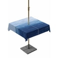 Abstract Ocean Square Outdoor Tablecloth with Umbrella Hole Dark Blue ...