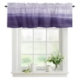 Abstract Ocean Valances for Windows, Purple Gradient Oil Painting ...