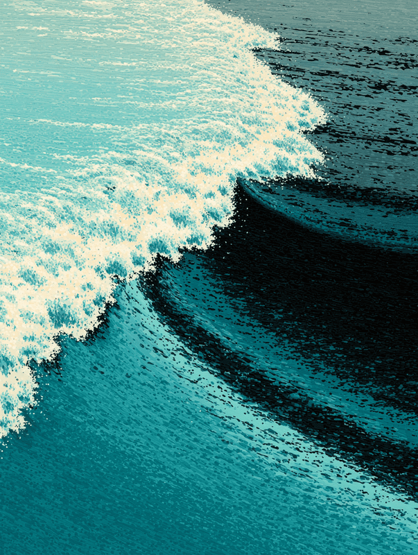 Abstract Ocean Wave Canvas Print, Perfect Wall Art for Living Room ...
