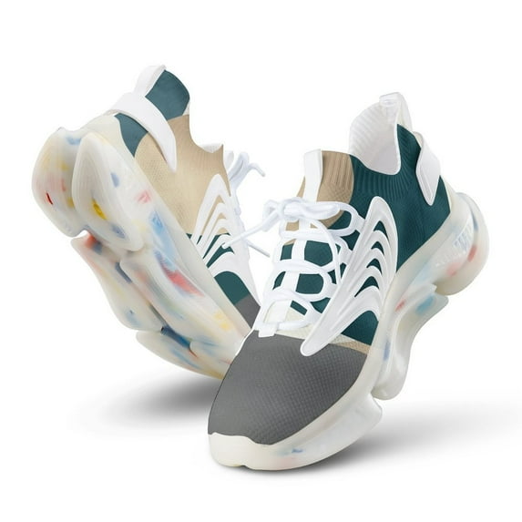 Abstract Ocean Waves Art Print Walking Shoes for Men Woman Lightweight ...