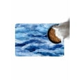 Abstract Ocean Waves Doormat Non Slip Diatomaceous Earth Door Mat ...
