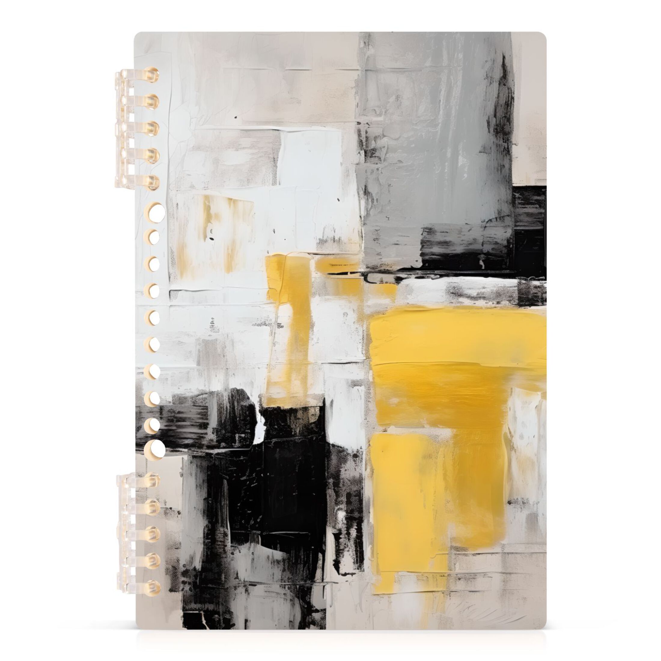Abstract Oil Canvas Painting Spiral Notebooks 60 Sheets 120 Pages A5 ...
