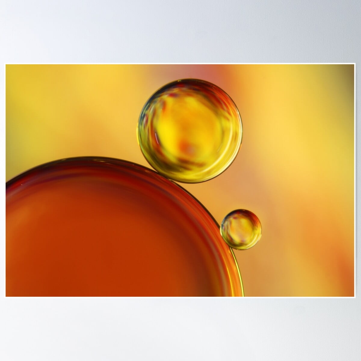 Abstract Oil Drops Poster Wall Art, Modern Wall Decor For Living Room ...