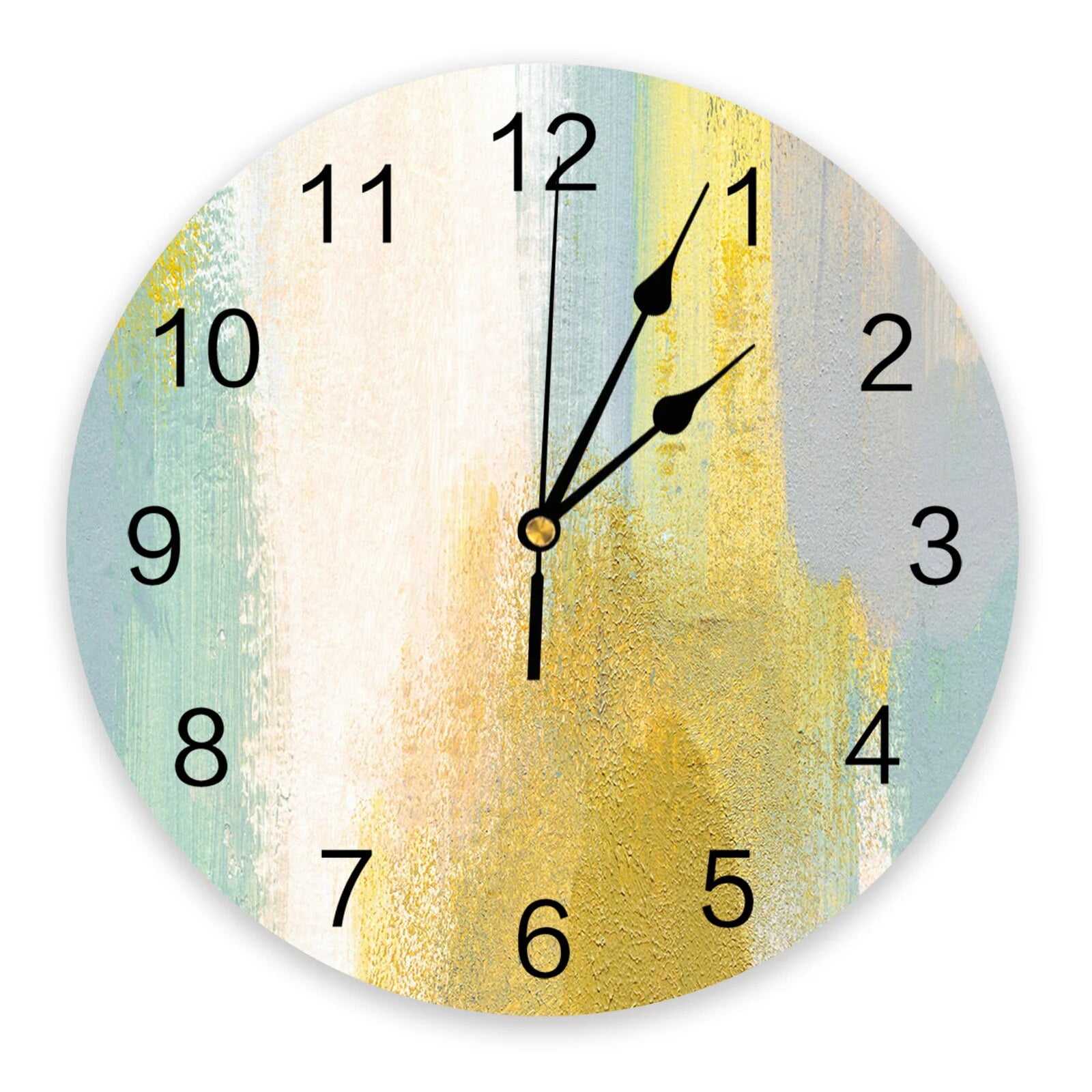 Abstract Oil Painting Color Clocks Wall Home Decor Modern Kitchen Room ...
