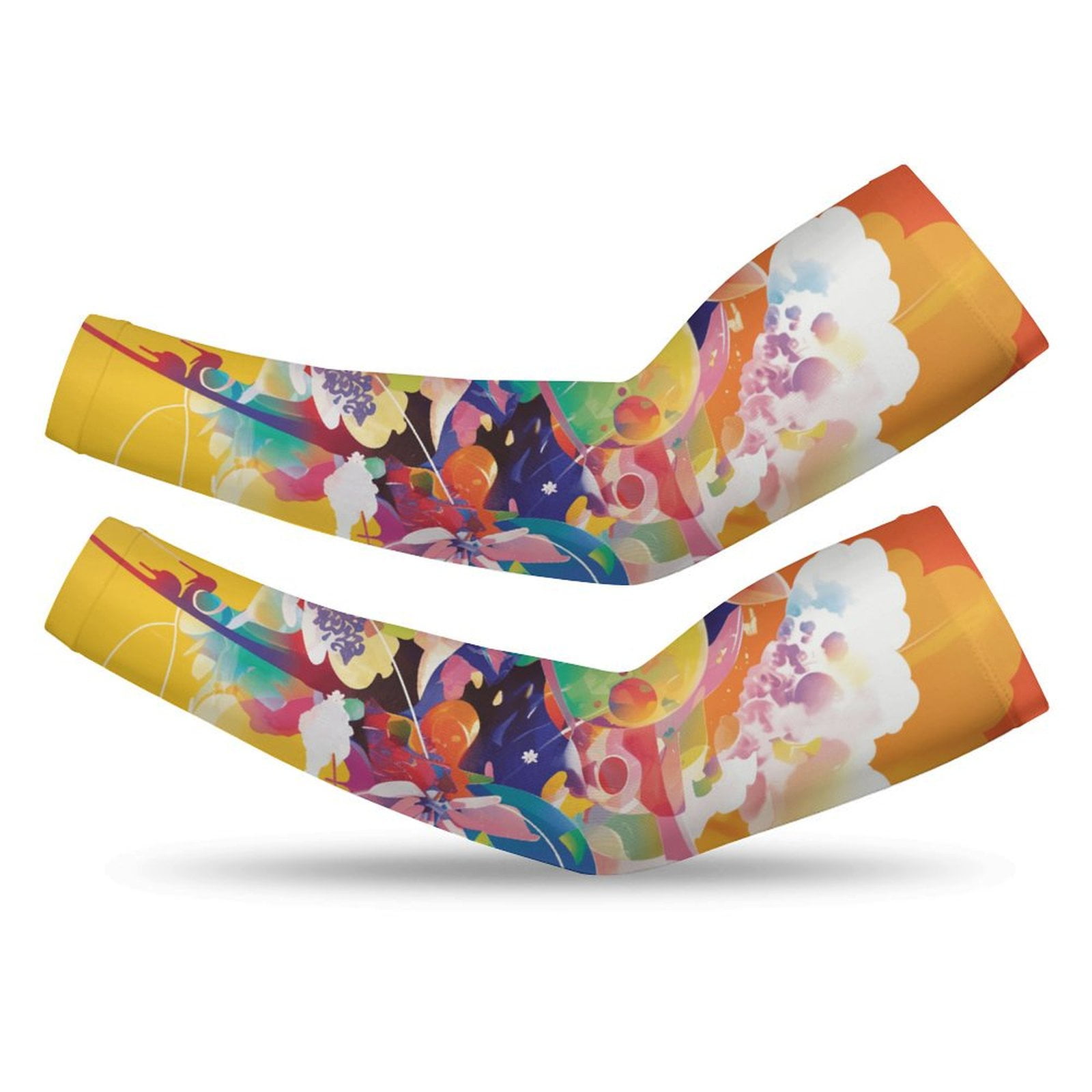 Abstract Oil Painting Cooling Arm Sleeves Cover Summer Sun Protection ...