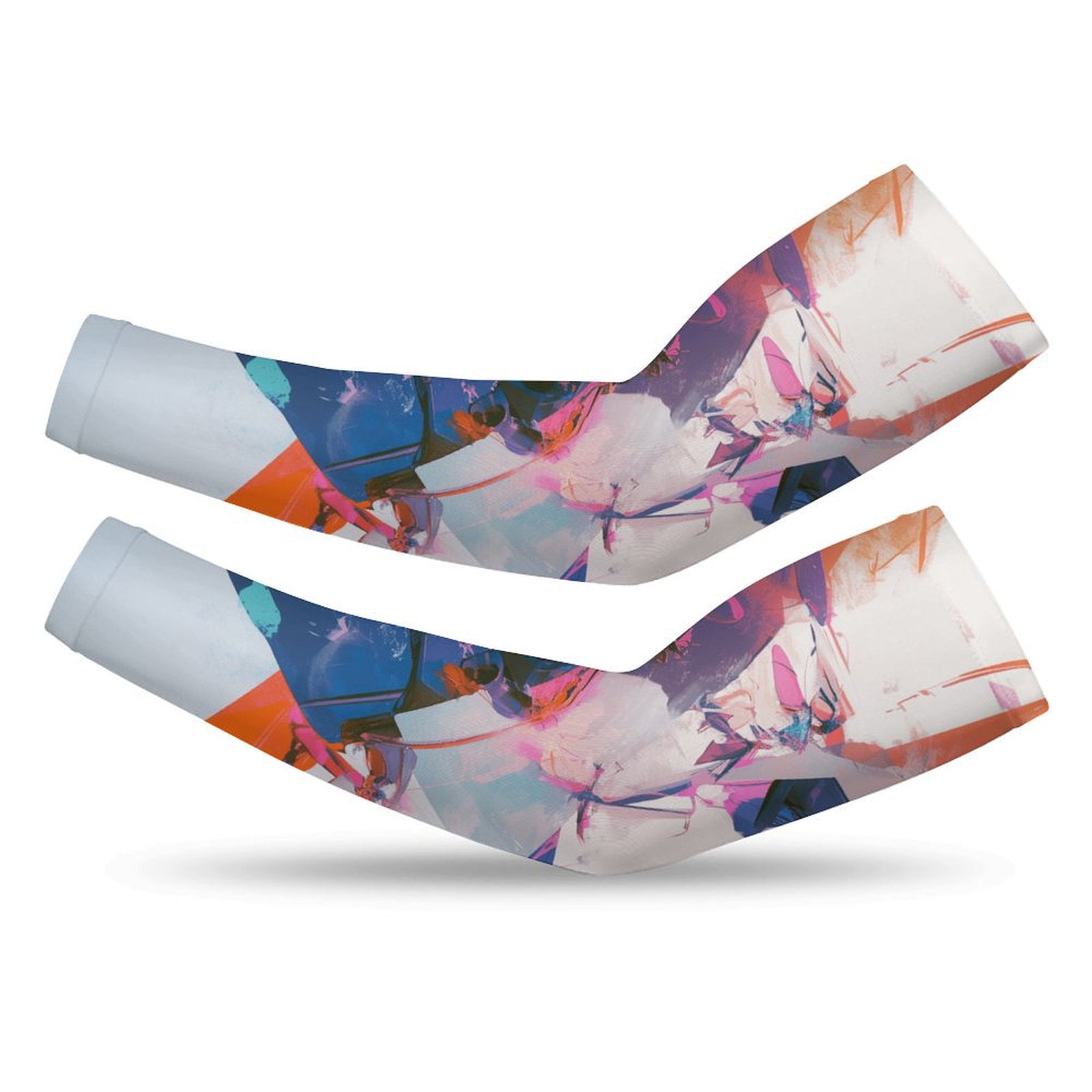 Abstract Oil Painting Cooling Arm Sleeves For Men & Women Sunscreen Arm ...
