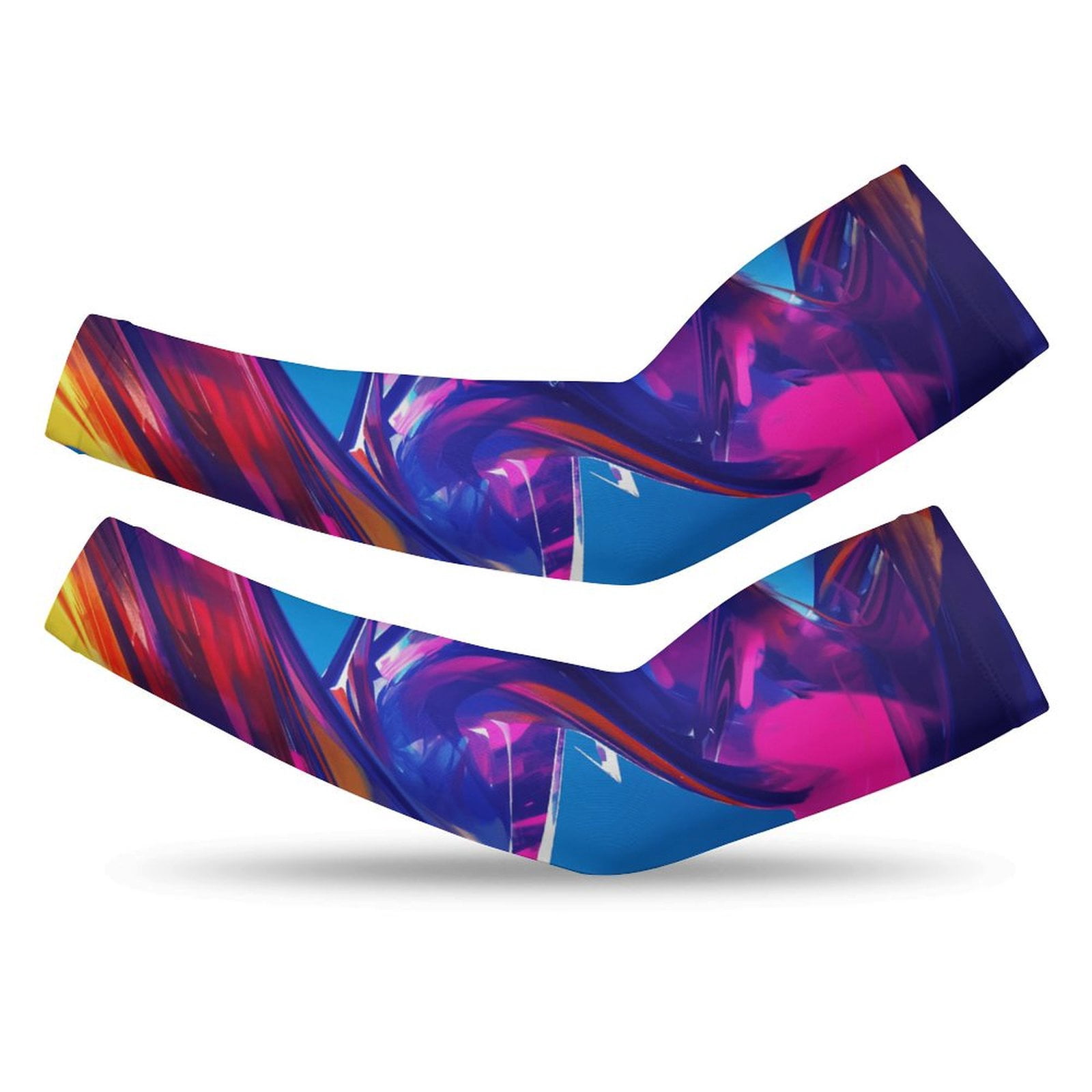 Abstract Oil Painting Cooling Arm Sleeves For Men & Women Sunscreen Arm ...