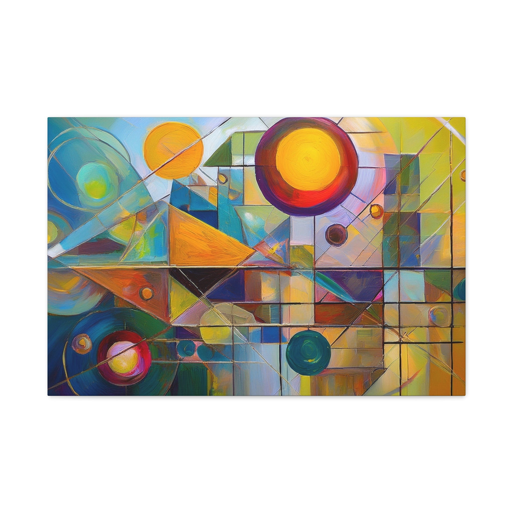 Abstract Oil Painting Print Canvas 24x16, 30x20, 36x24, 48x32, 60x40 ...