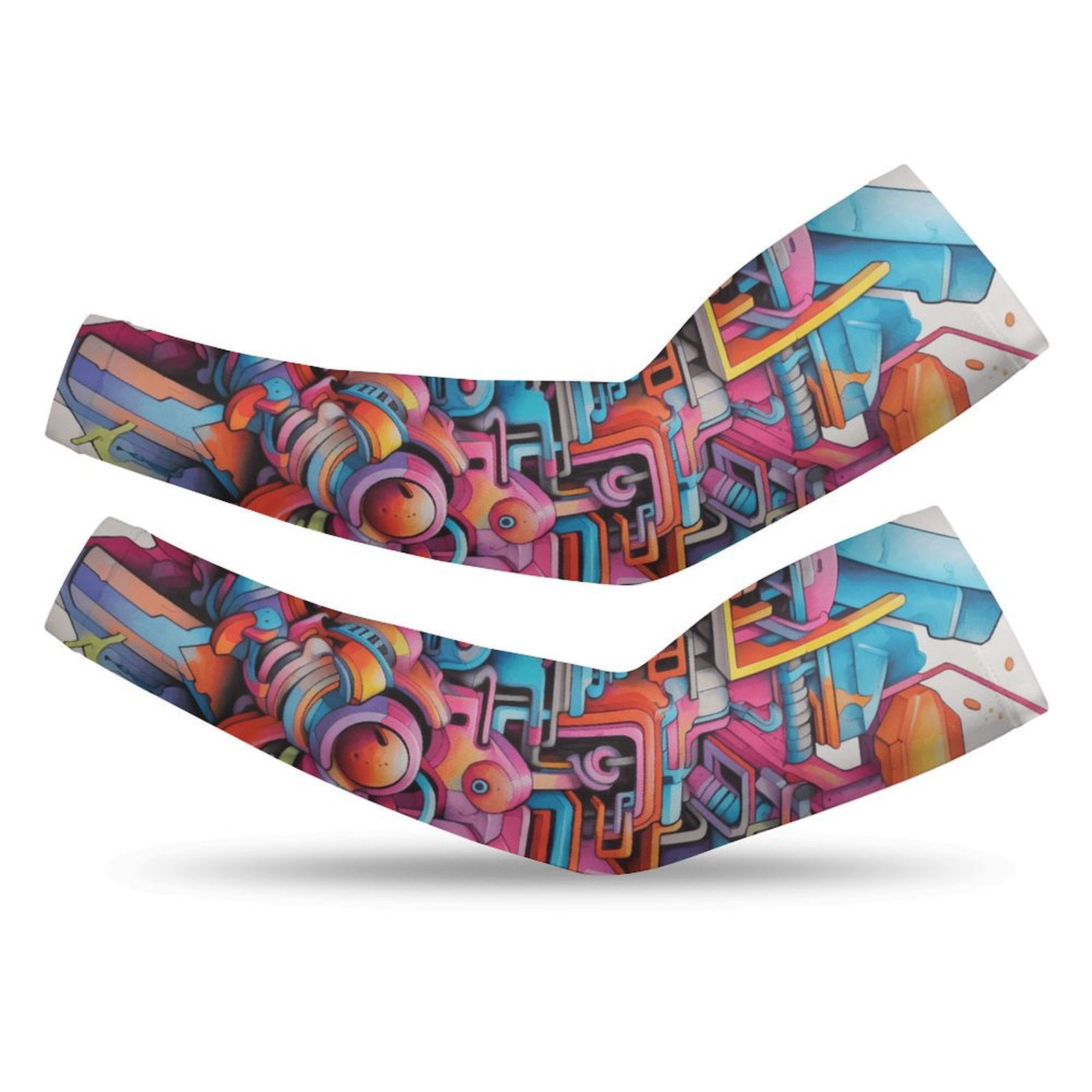 Abstract Oil Painting Protection Cooling Arm Sleeves For Men Women, Uv ...