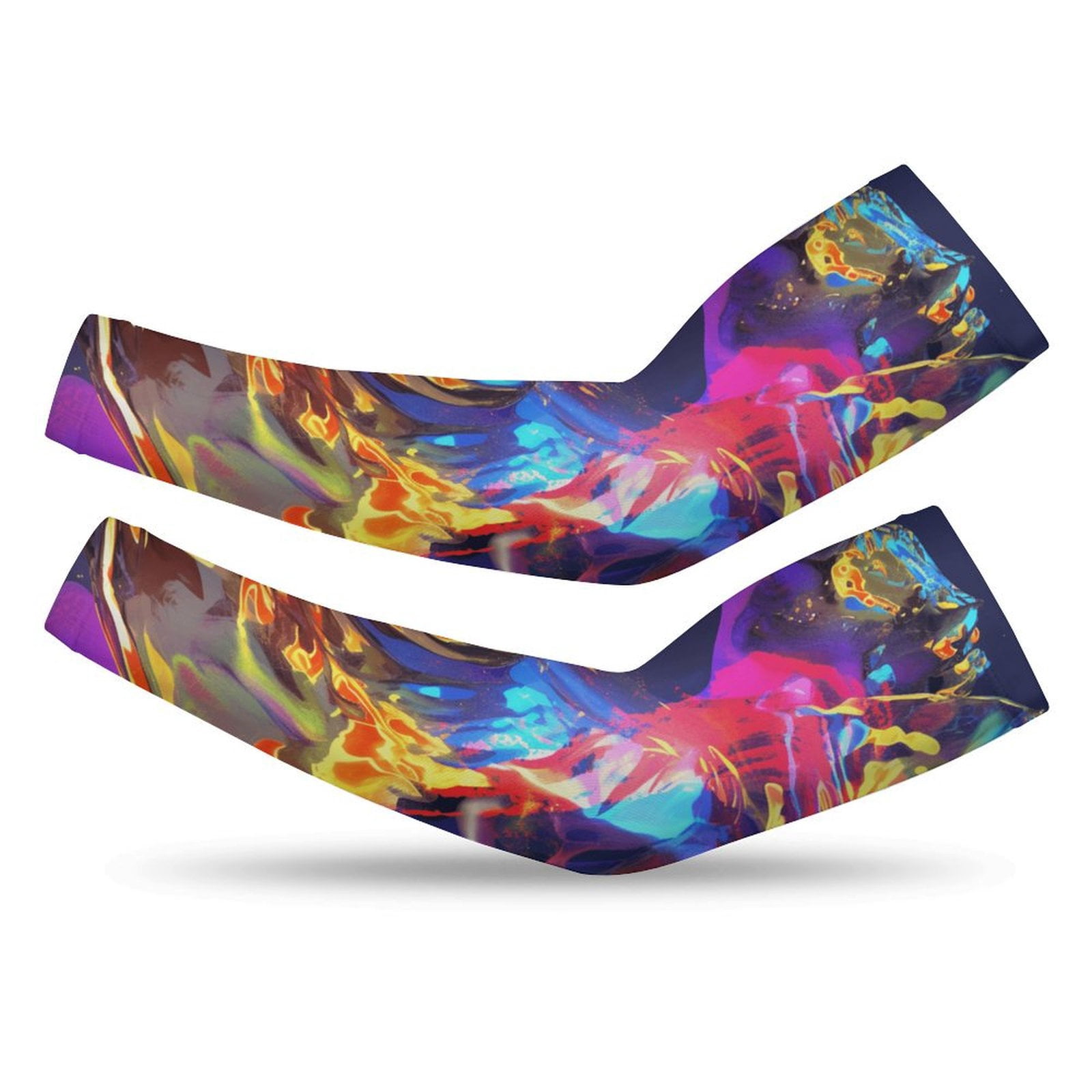 Abstract Oil Painting Protection Cooling Arm Sleeves For Men Women, Uv ...