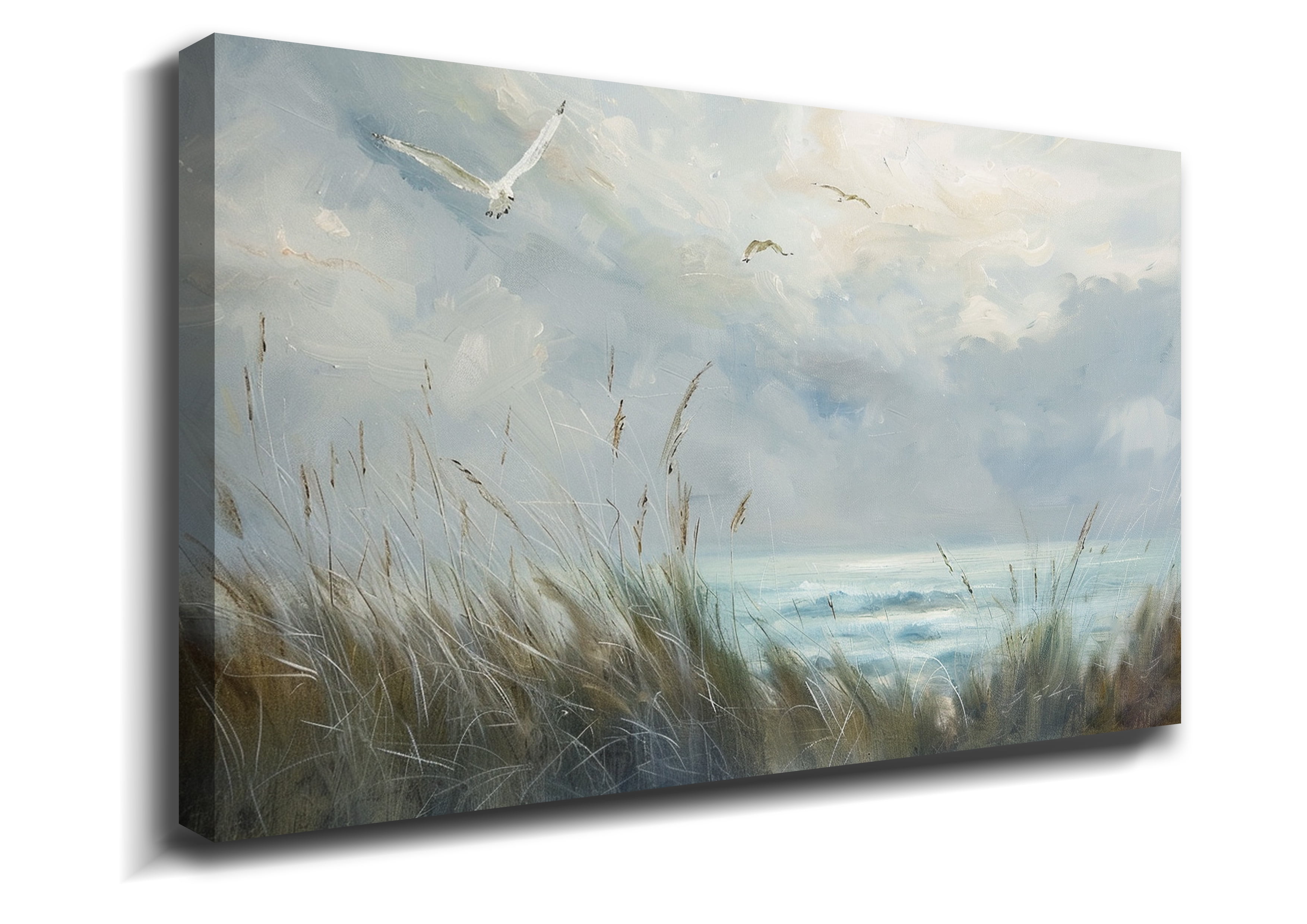 Abstract Oil Painting Reed Flyer Canvas Art Framed Abstract Wall Art ...