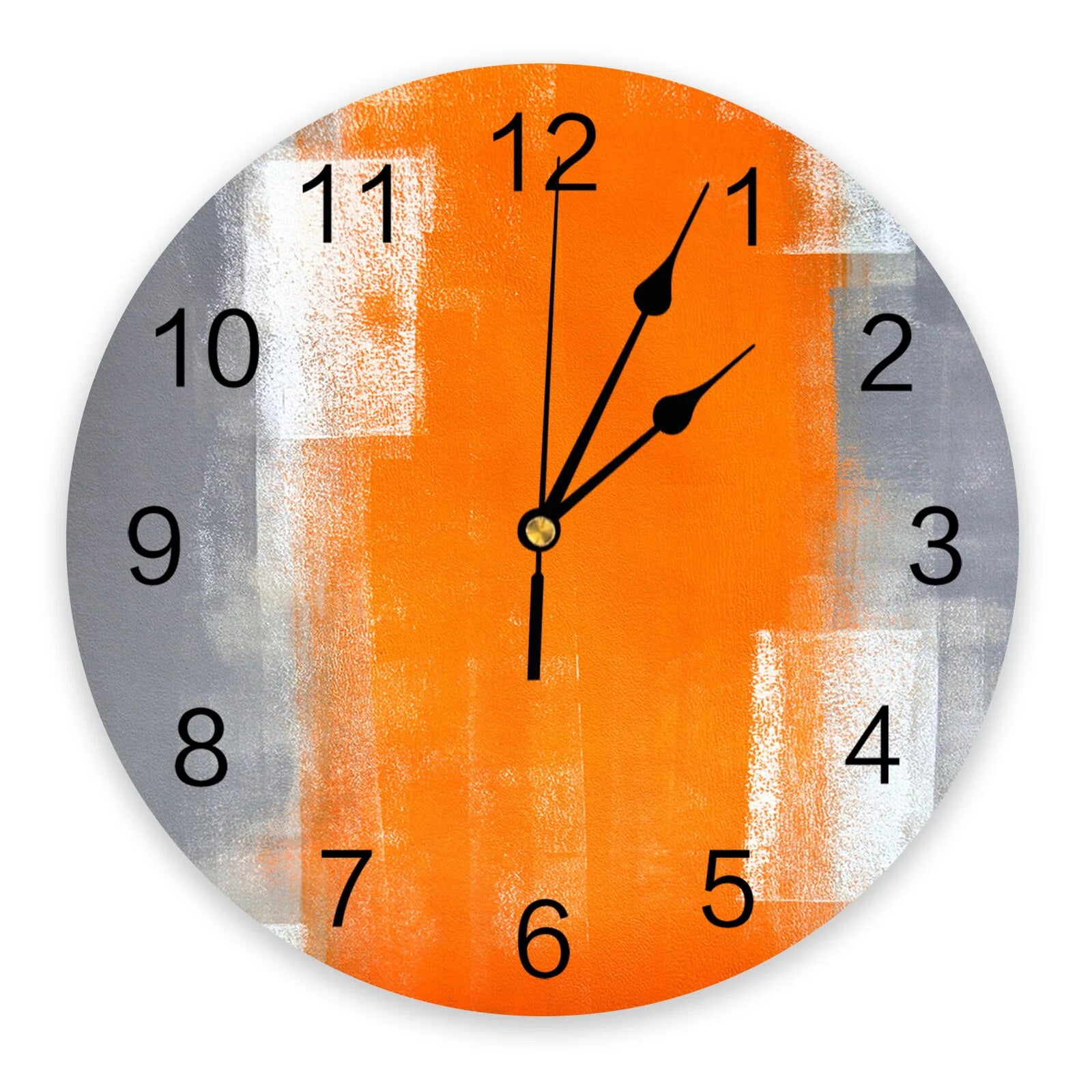 Abstract Oil Painting Texture Wall Clock Large Modern Kitchen Dinning ...
