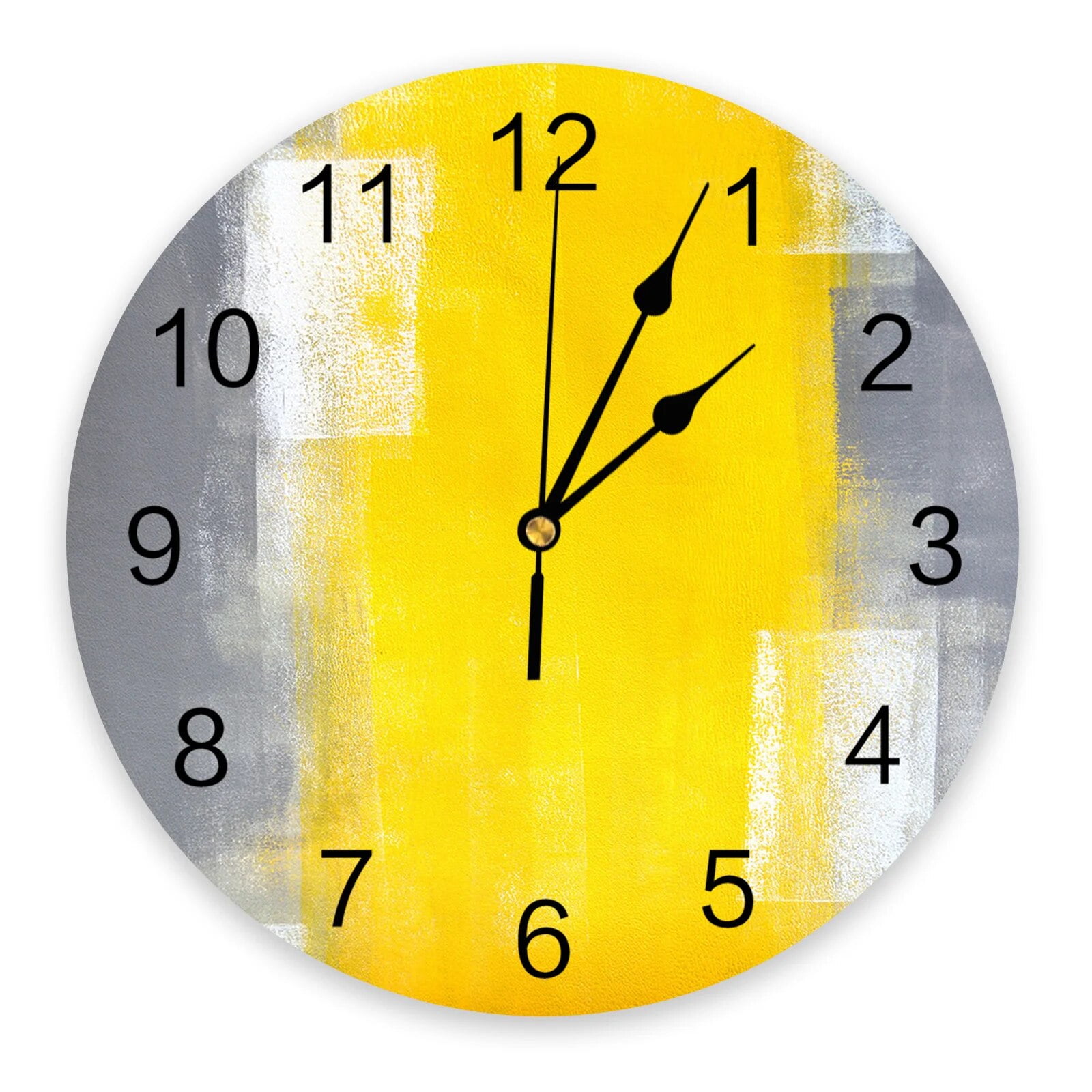 Abstract Oil Painting Texture Wall Clock Large Modern Kitchen Dinning ...