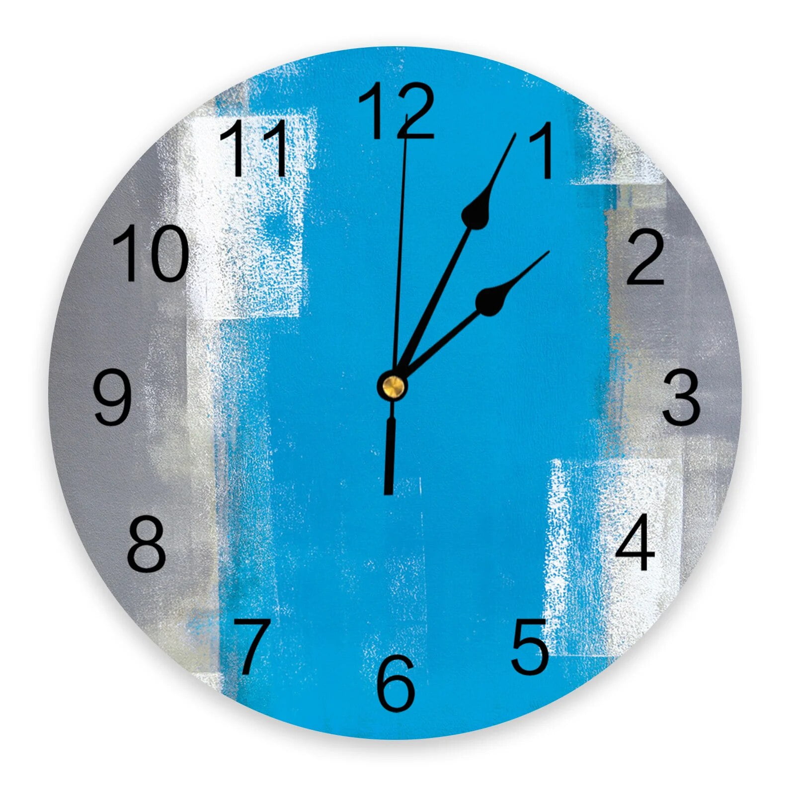 Abstract Oil Painting Texture Wall Clock Large Modern Kitchen Dinning ...