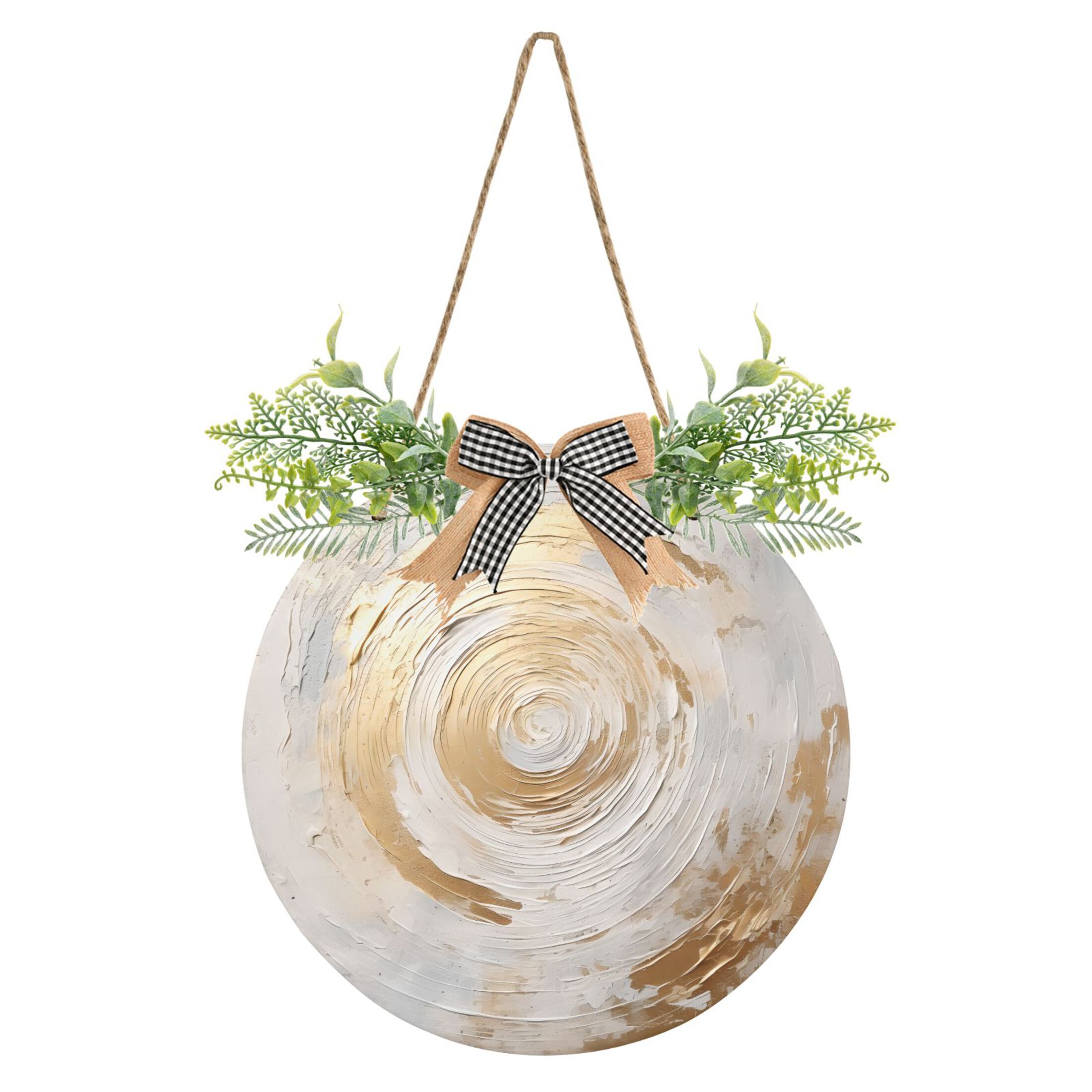 Abstract Oil Swirls Circular Welcome Front Door Sign Round 12 inch ...