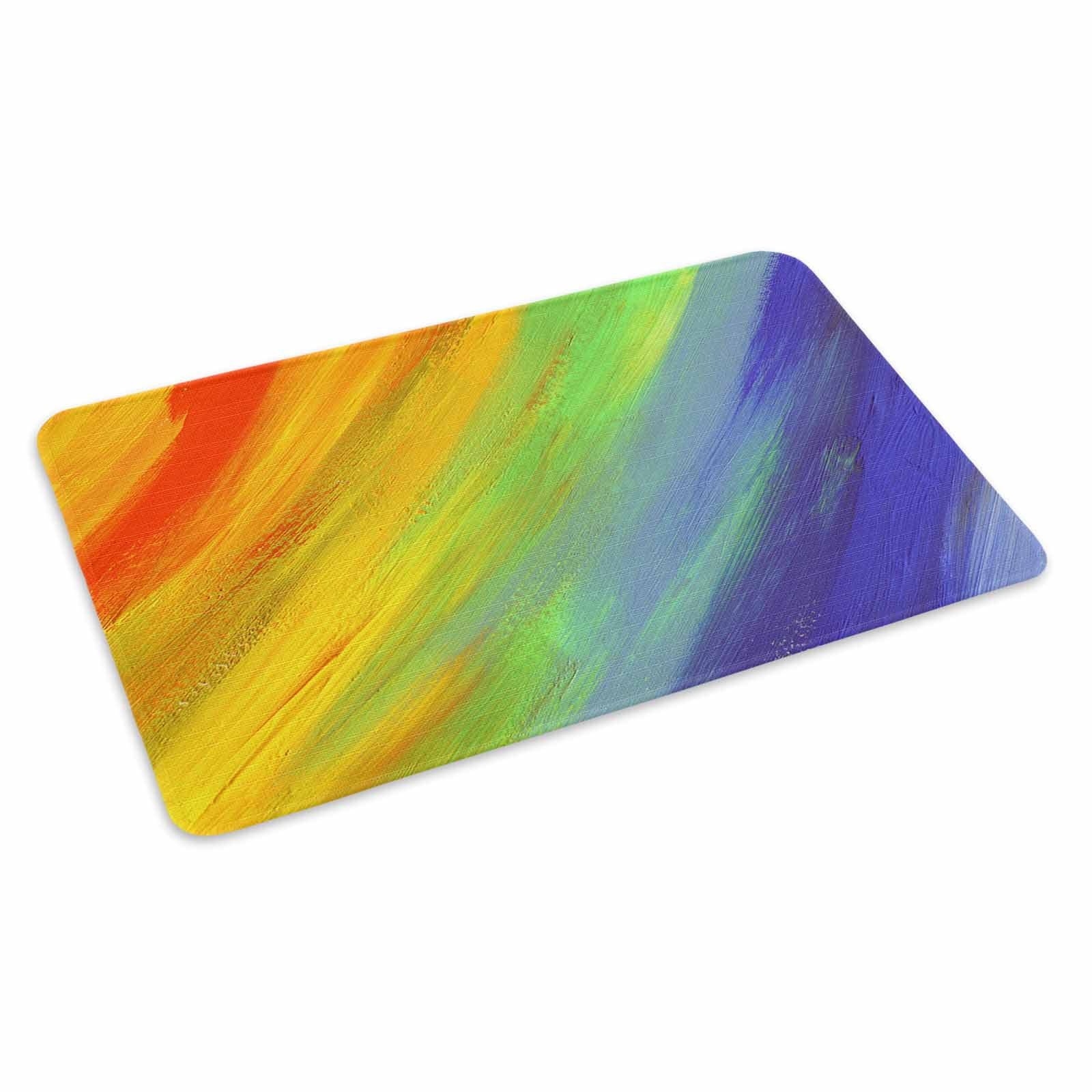 Abstract Ombre Colored Doormat Outdoor Entrance 18"x30", Rainbow ...