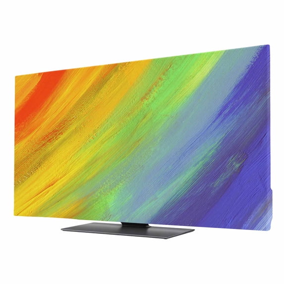 Abstract Ombre Colored TV Cover for 24 Inch Screen,Stretch Fabric ...