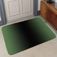 Abstract Ombre Front Door Mat Indoor Entrance, Sage Green and Black ...