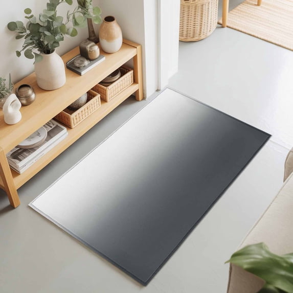 Abstract Ombre Grey Rectangle Rug 2'x3' Art Washable Area Rugs for ...