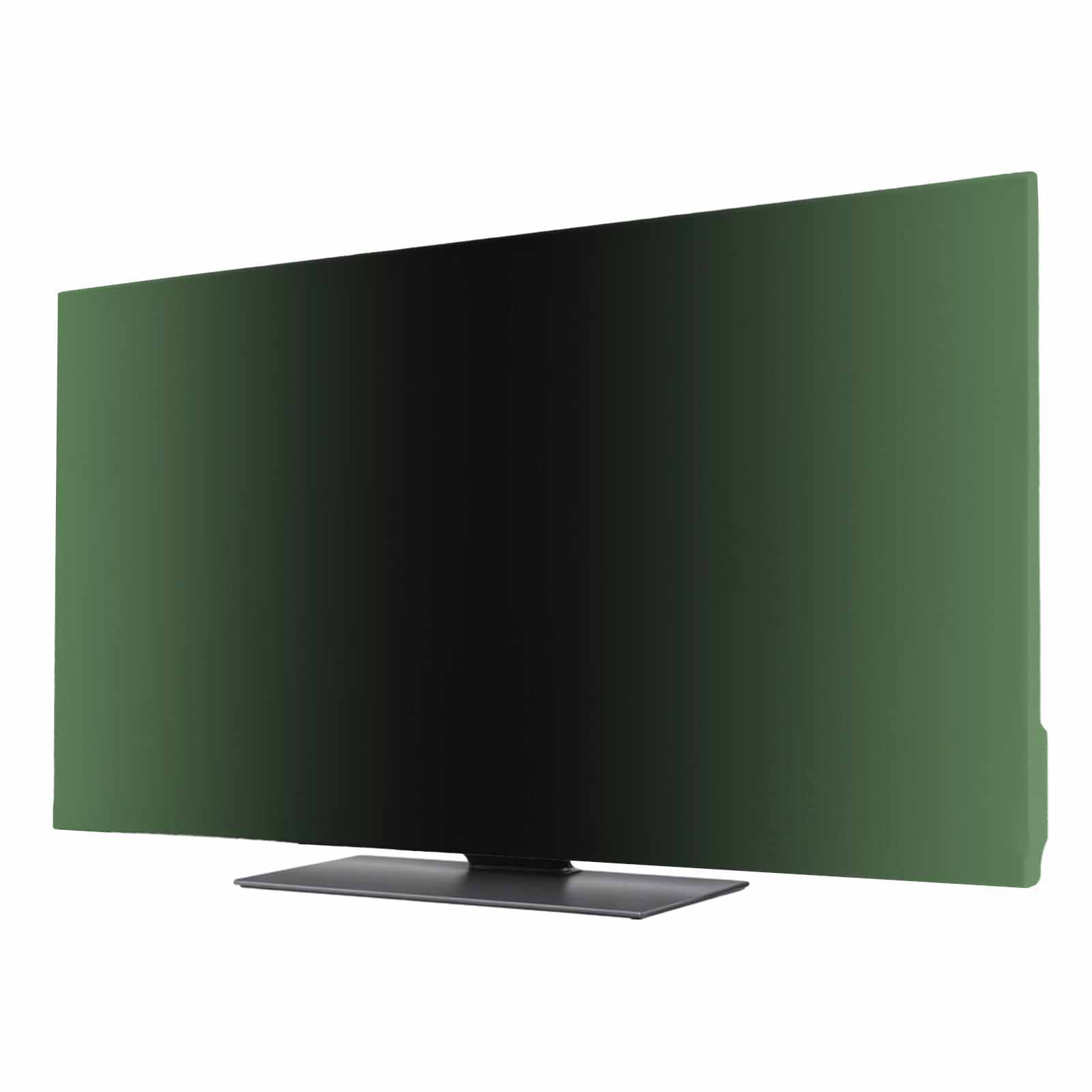 Abstract Ombre TV Dust Cover 32 Inch, Sage Green and Black Gradient ...