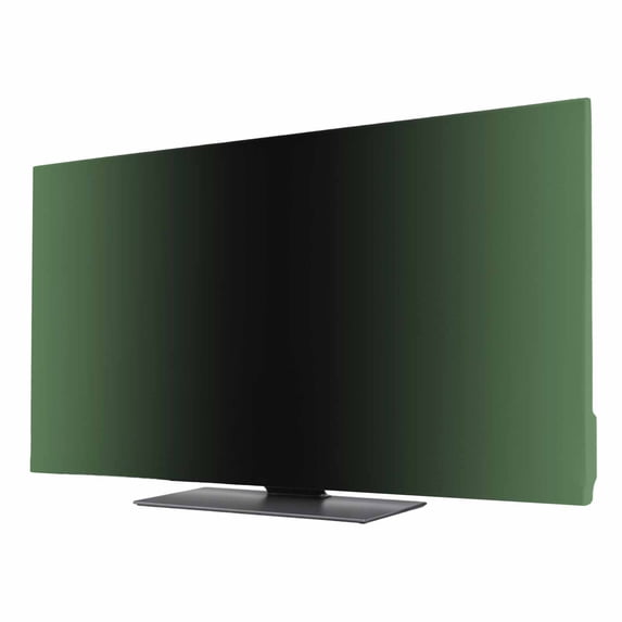 Abstract Ombre TV Dust Cover 43 Inch, Sage Green and Black Gradient ...